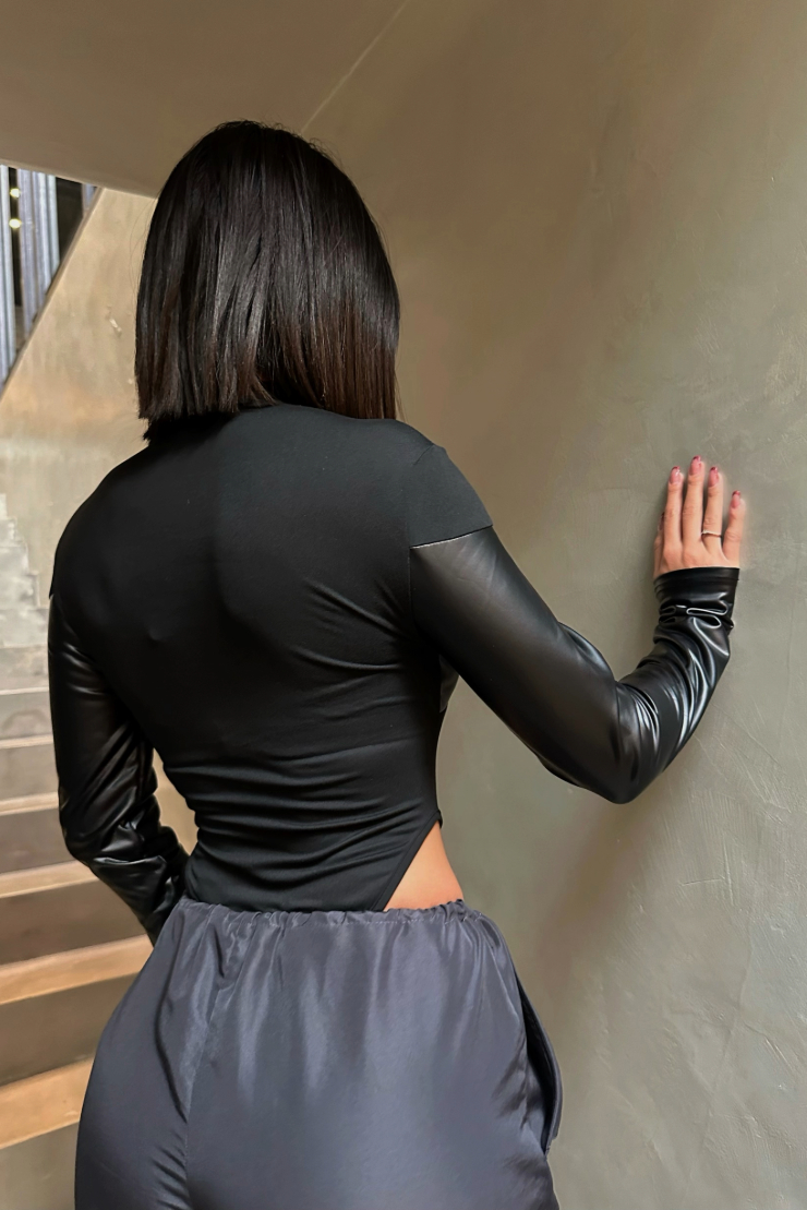 Leather Bodysuit - Chicclique Store
